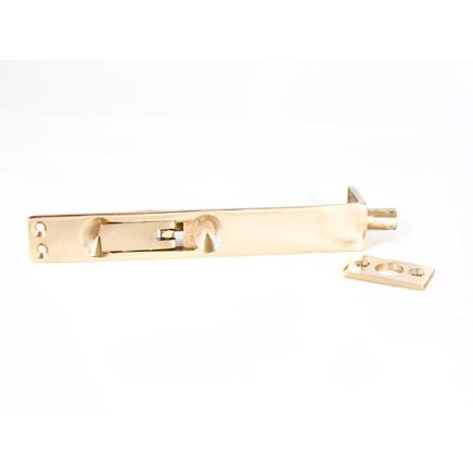 Stalbridge Building Supplies Ltd - 420 Brass Flush Bolt 152x19mm / 6" x ...