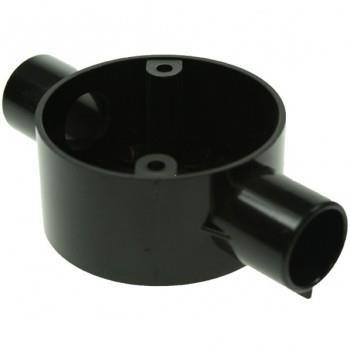 Stalbridge Building Supplies Ltd - Conduit Junction Box & Lid 2 Way Through